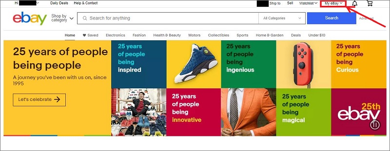 eBayの購入履歴の確認方法